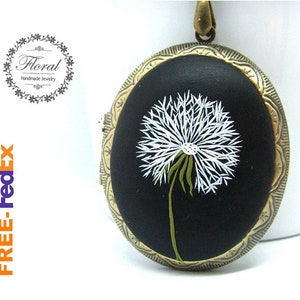 Dandelion Necklace Dandelion Locket Necklace Dandelion - Etsy