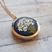 Daisy Locket Necklace, 3 Photo Locket With Message, Graduation Gift for ...