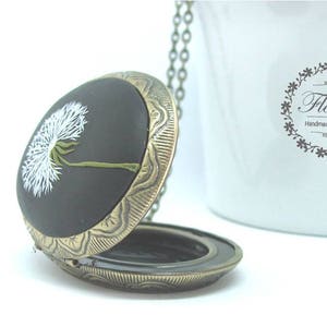Dandelion Necklace Dandelion Locket Necklace Dandelion - Etsy