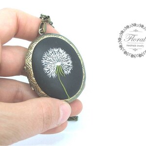 Dandelion Necklace Dandelion Locket Necklace Dandelion - Etsy