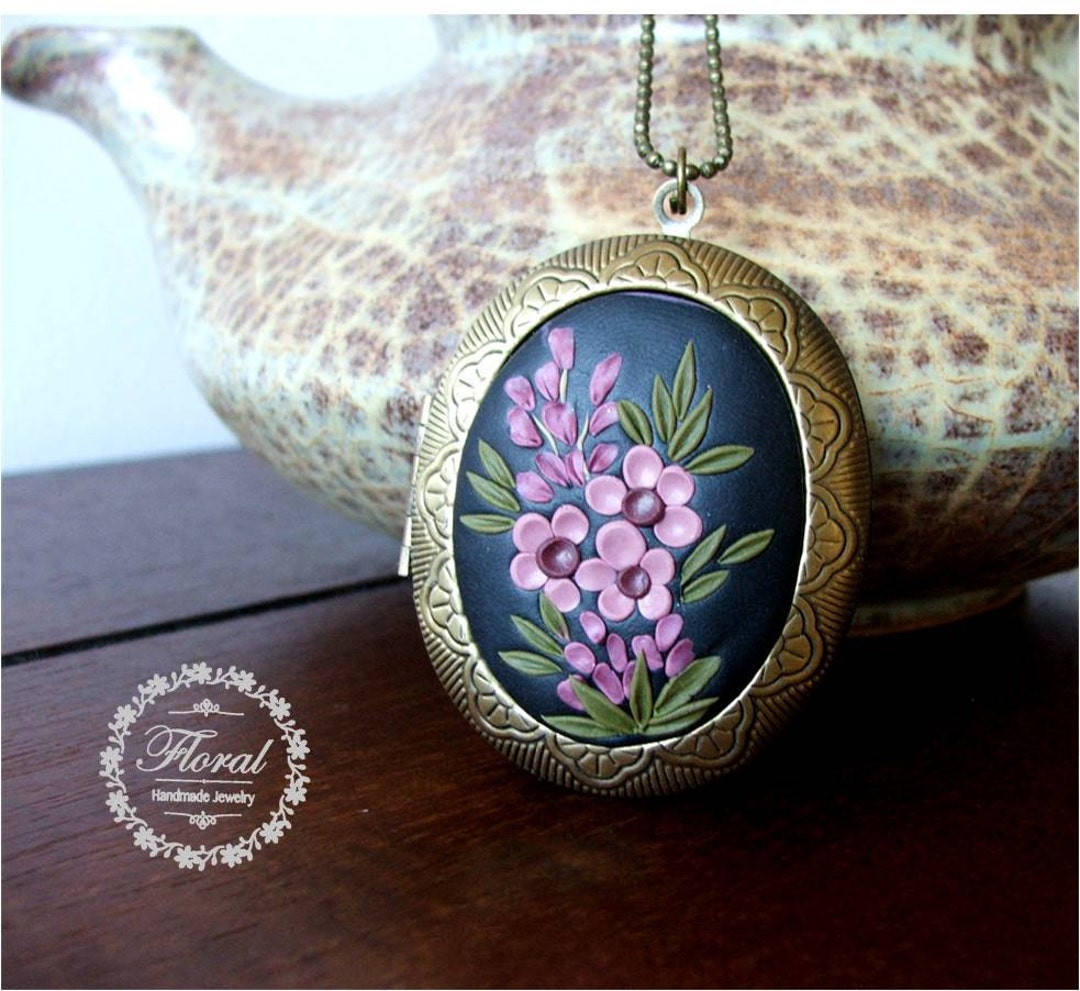 Secret Message Locket, Message Necklace, Custom Quote Locket, Multi ...