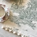 Green Toile Table Runner: French Country Kitchen Linen With Pom Pom ...