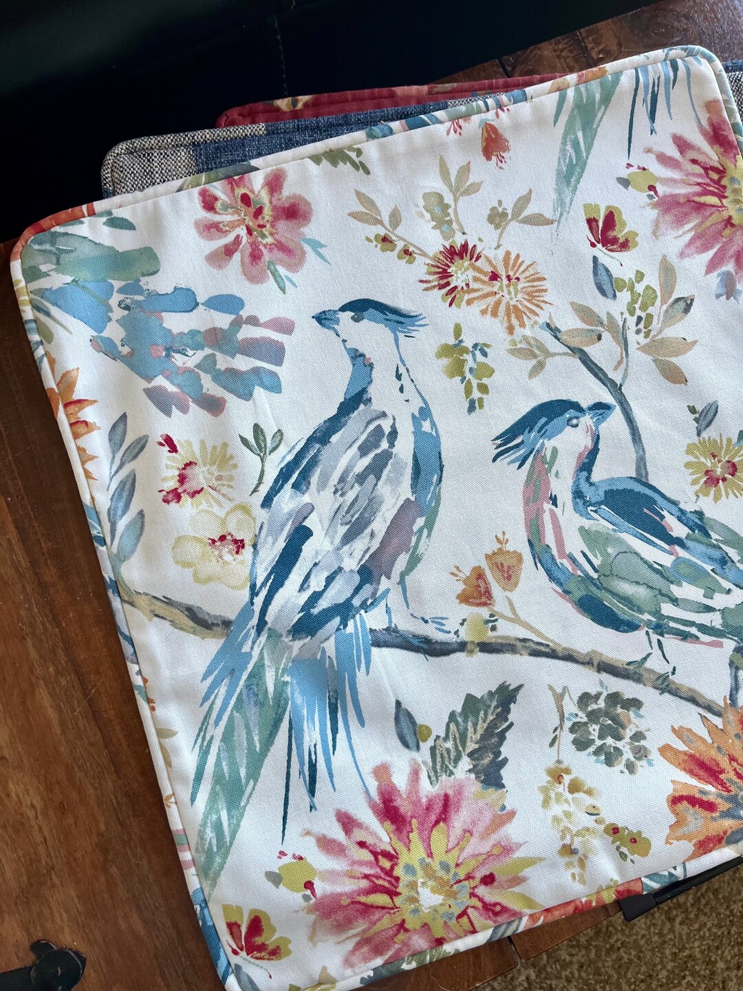 Aviary Toile Pillow Cover, Corded Throw Pillow, Decorative Toss Pillow ...