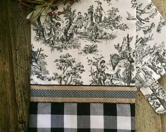Toile Kitchen Towel - Etsy