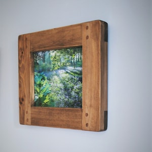 A4 Wooden Frame for Photo Picture Large Dark Wood Frame Chunky Modern Rustic Style Landscape Portrait Custom Handmade in Somerset UK Etsy UK