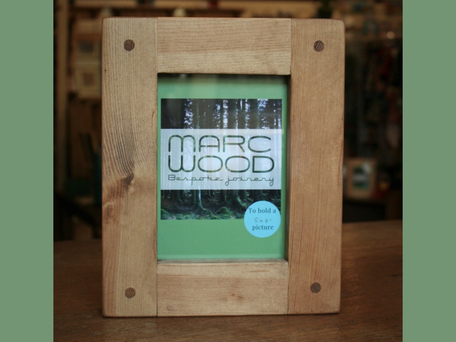 Small Wooden Picture Photo Frame for 5 X 7 Inch Natural - Etsy UK