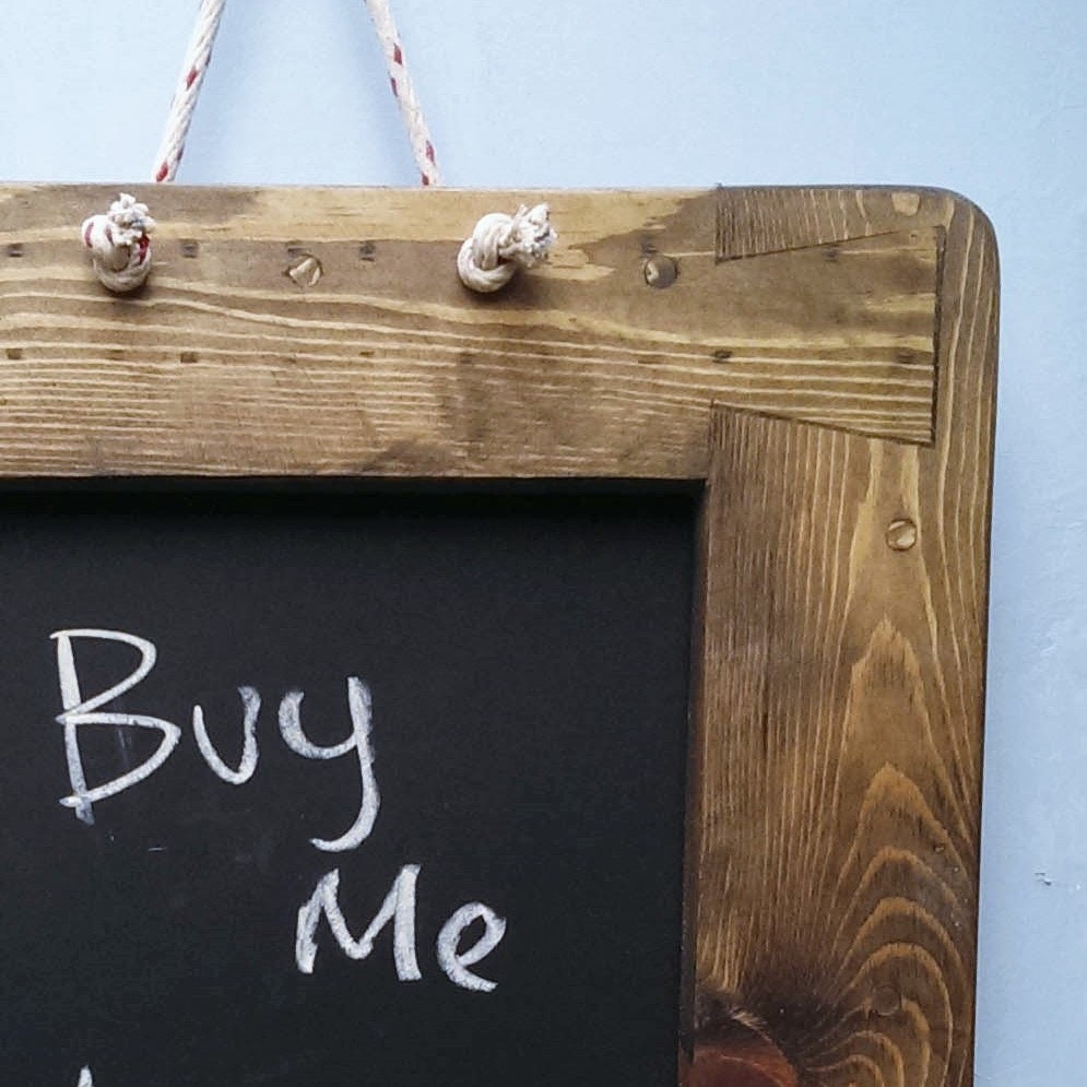 Chalkboard Blackboard in Rustic Farmhouse Kitchen Style - Etsy UK