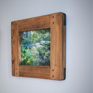 Wooden Frame for Picture & Photo, 8 X 10 Inch Large, Dark Wood, Chunky ...