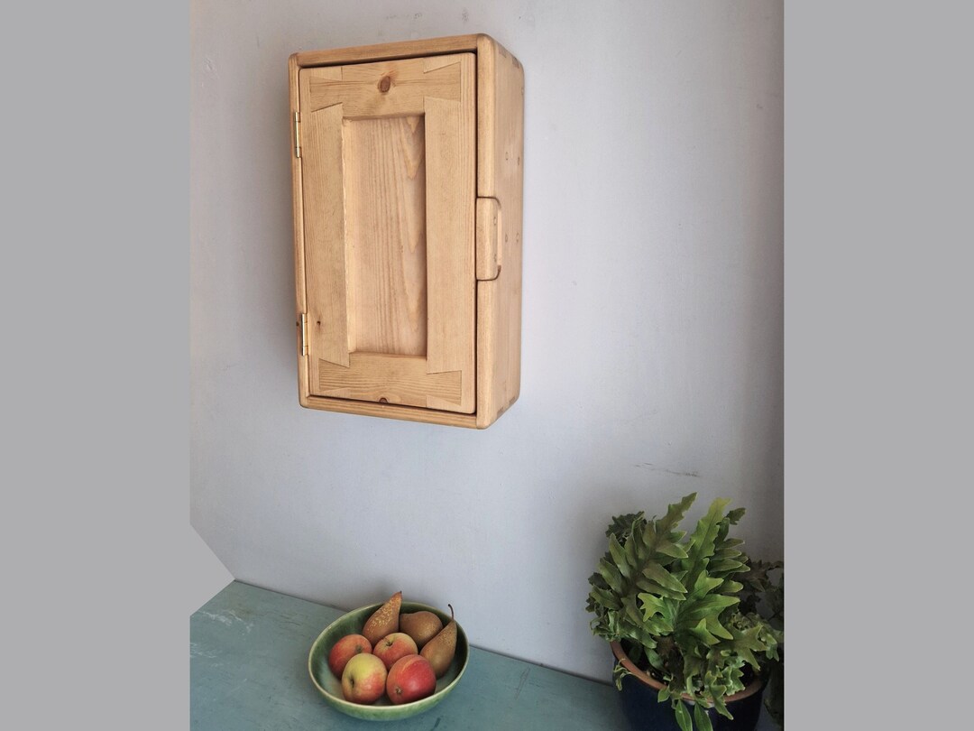 Kitchen Wall Cabinet and Slim Storage Cupboard in Natural - Etsy