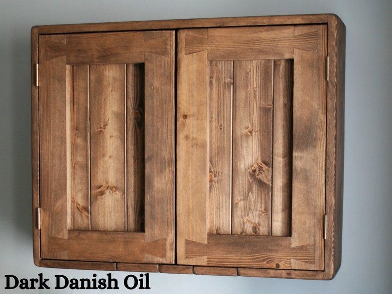 Kitchen Wall Display Cabinet & Cupboard Natural Wood 2 Doors - Etsy UK