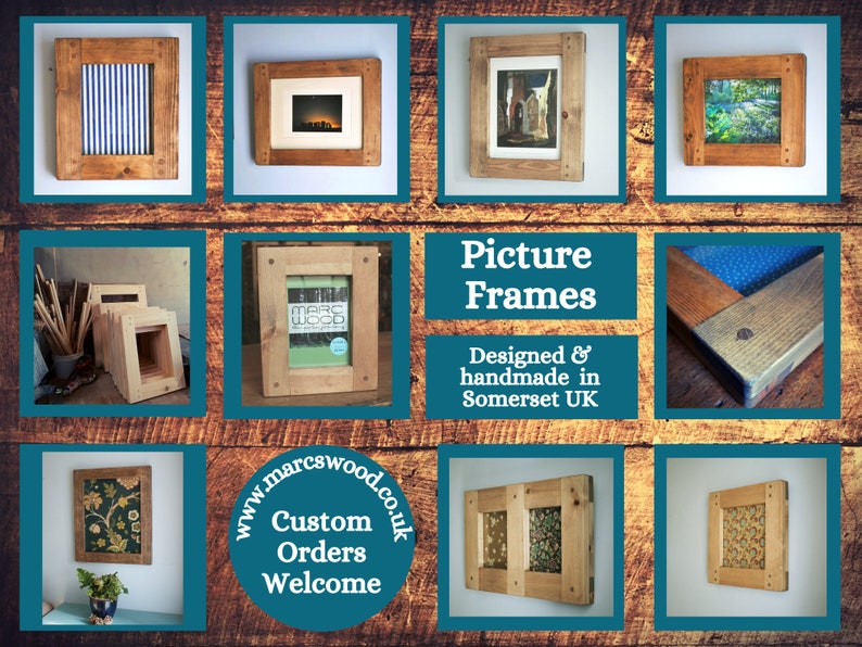 Wooden Frame for Photo & Picture 12 X 8 Inch Large Dark Wood - Etsy UK