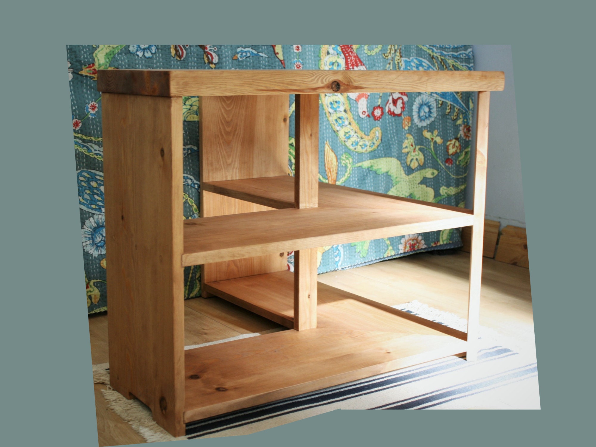 Corner Shoe Rack Wooden Hall Bench Seat Shelves 75W X 60H X - Etsy UK