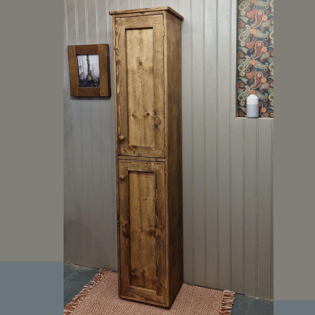 Tall Narrow Linen Cabinet Etsy UK