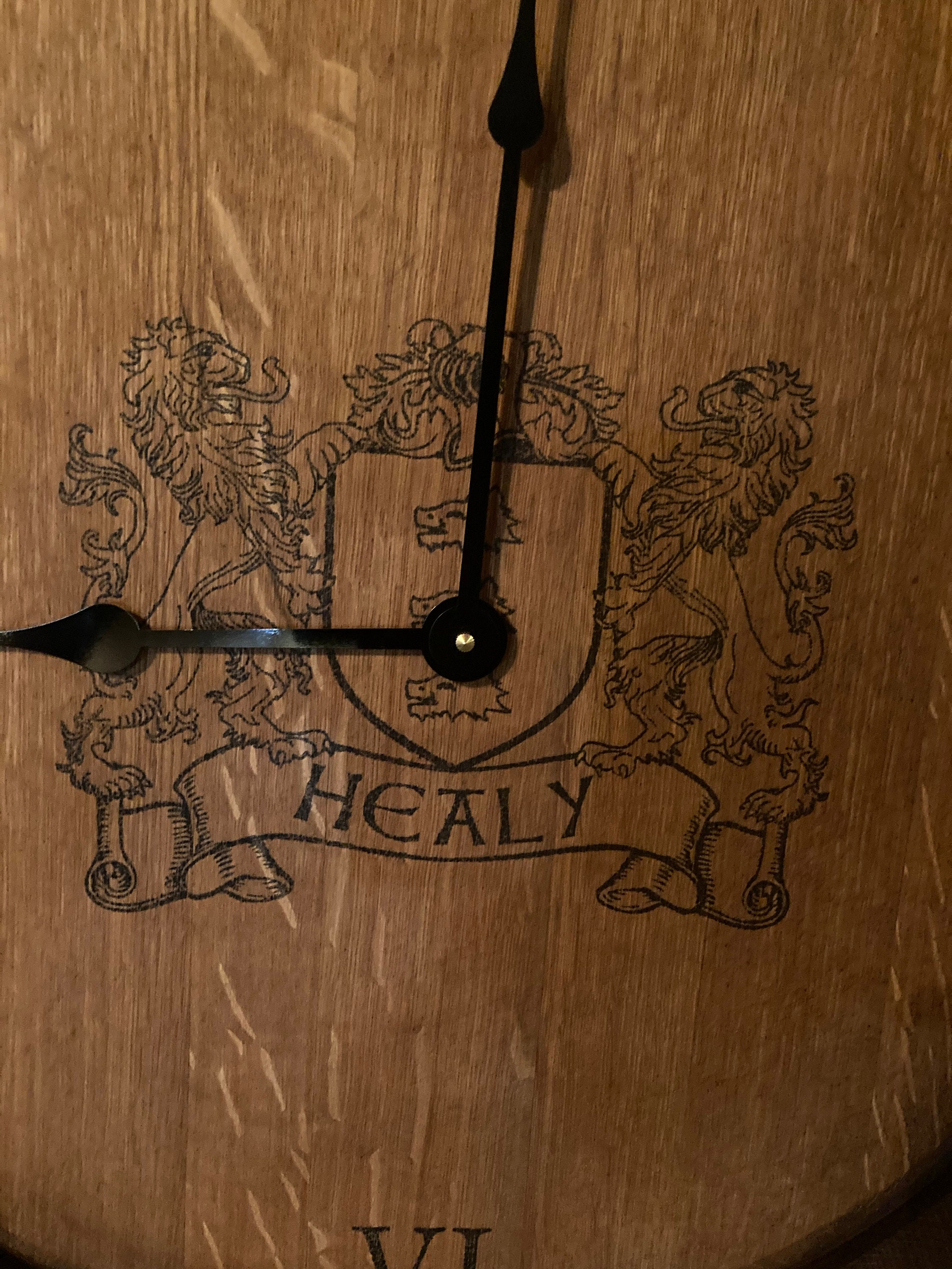 Custom Napa Valley Wine Barrel Clock - Etsy