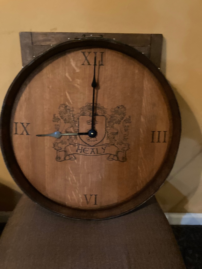 Custom Napa Valley Wine Barrel Clock - Etsy