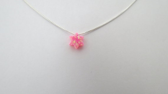 Pink Opal Magen David Pink Opal Jewish Star Floating Jewish - Etsy