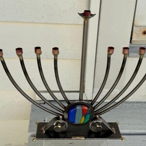 Rustic Traditional Menorah With Round Medallion - Etsy