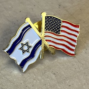 American Flag and Israeli Flag Lapel Pin - Etsy