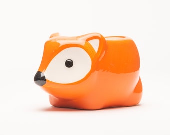 Fox Shaped Succulent Planter – Cute Animal Ceramic Flower Pot for ...
