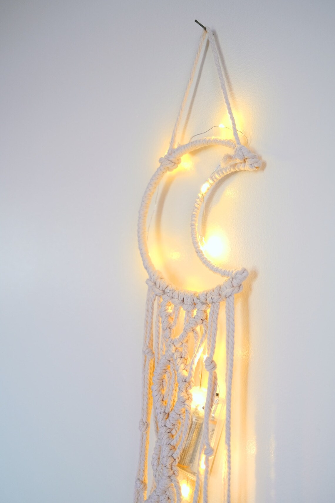 DIY Kit Moon Macrame Wall Hanging Craft Supply Kit With - Etsy