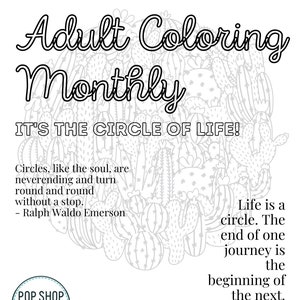Circle of Life Adult Coloring Book - Artist Bound Soft Cover Coloring ...