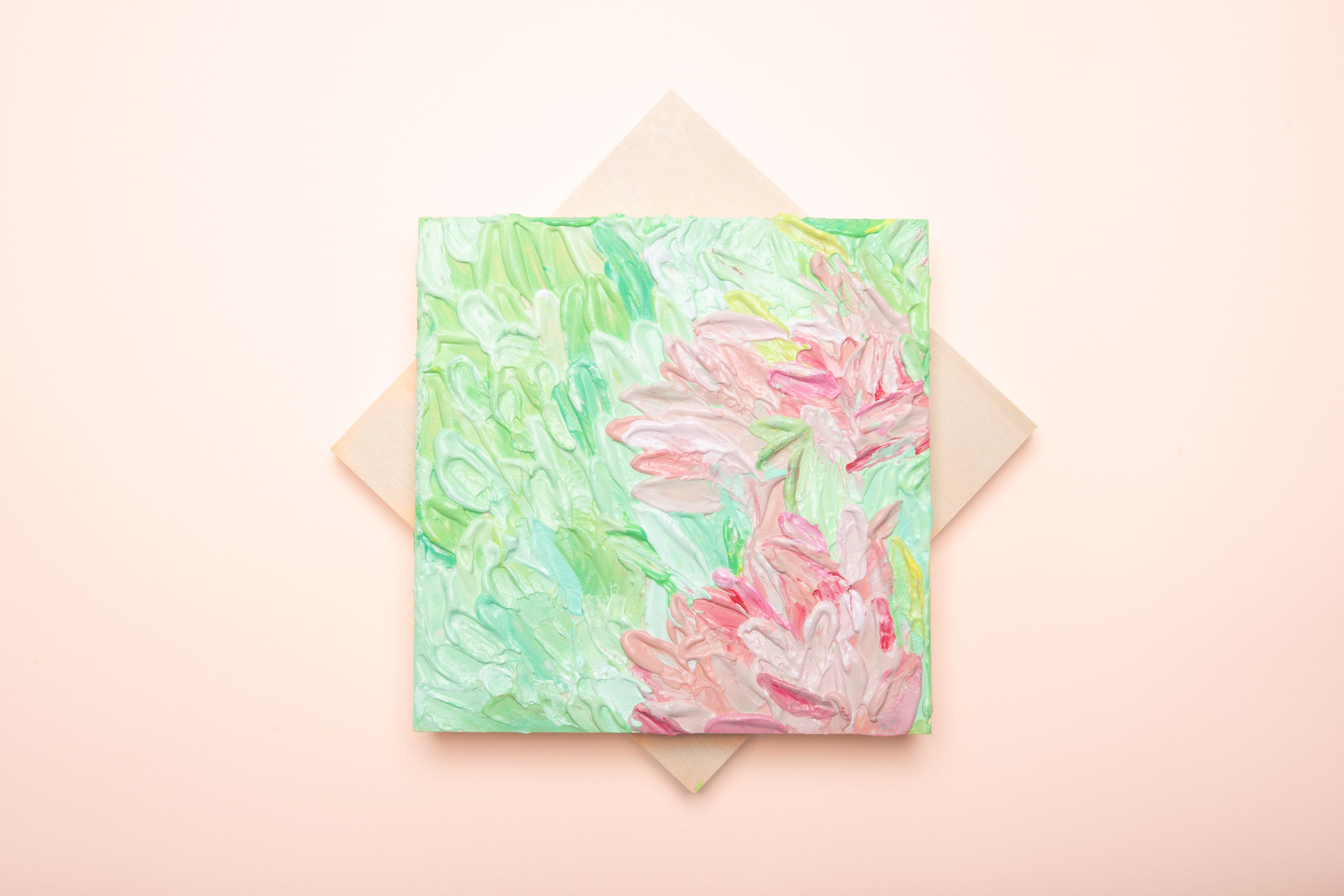 Textured Flower Painting Kit, Beginner Friendly Acrylic Painting Art ...