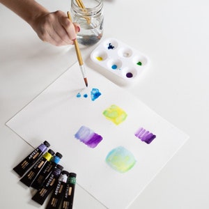 DIY Kit, Watercolor Painting Deluxe Art Supply Kit - Etsy