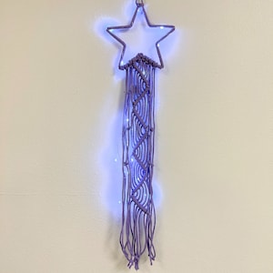 DIY Kit, Star Macrame Wall Hanging Craft Kit With String Lights, Craft ...