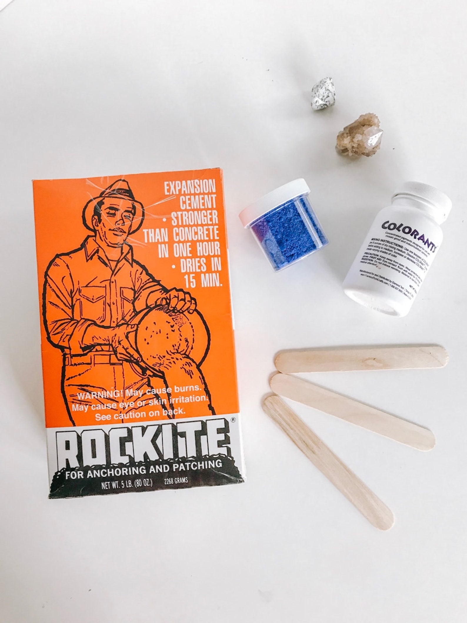 Rockite Concrete Powder, 1 Lb. - Etsy