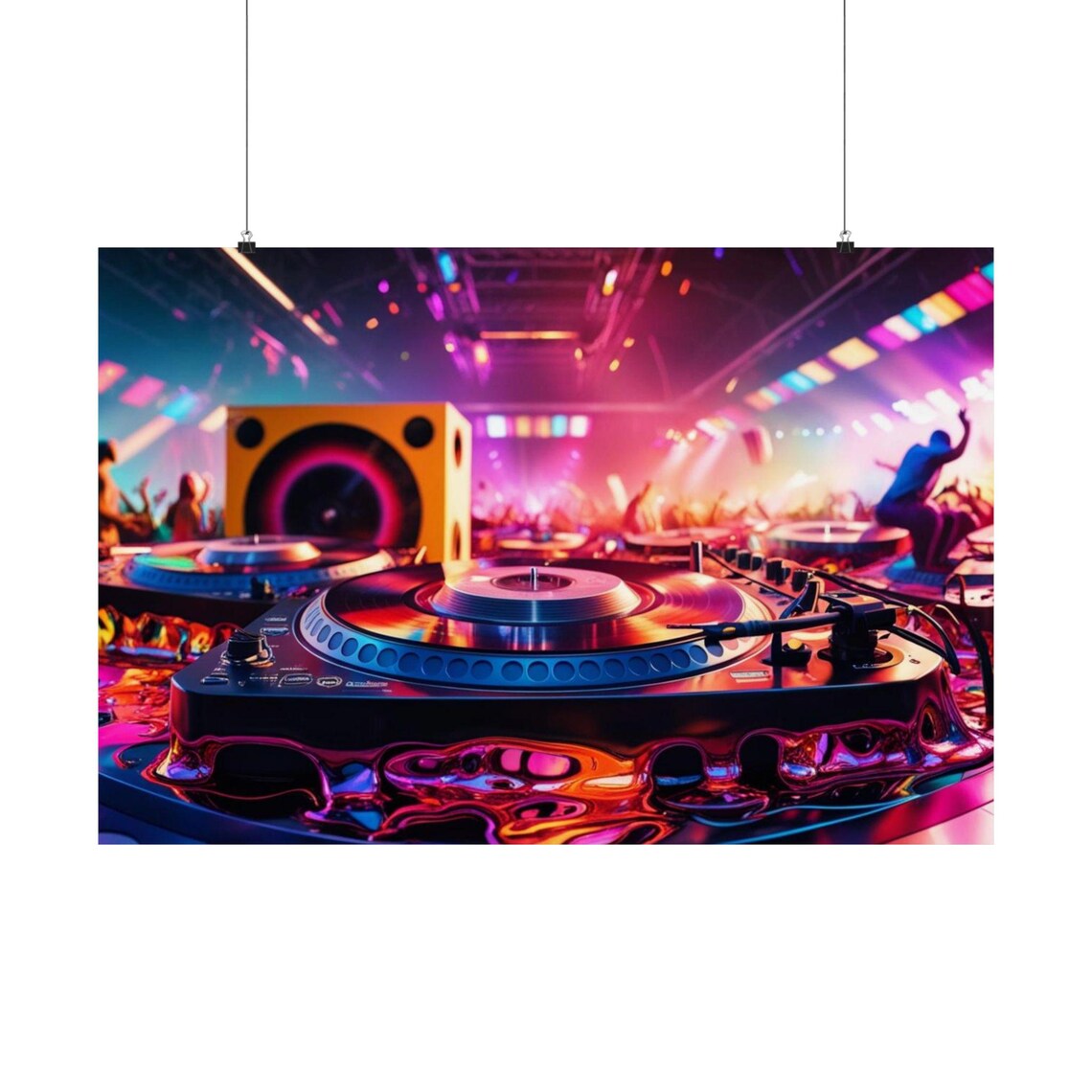 36" X 24" DJ Matte Horizontal Posters for Music Lovers, Home Decor ...