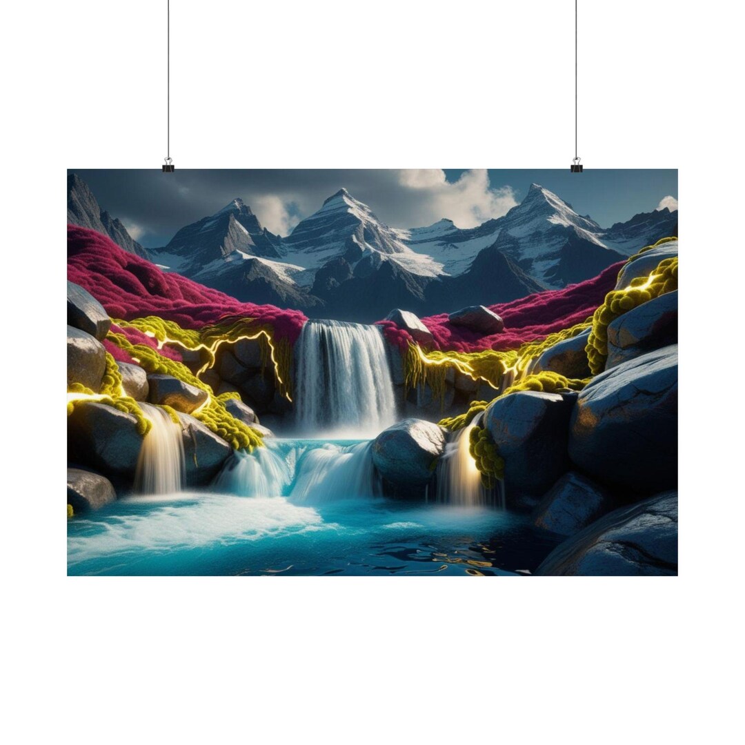 Serene Landscape Matte Poster, Tranquil Wall Art, Nature Decor, Home ...