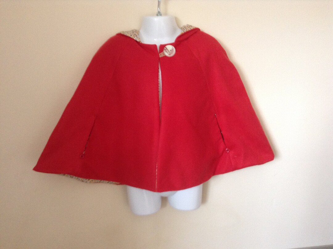 Red Riding Hood Cape - Etsy
