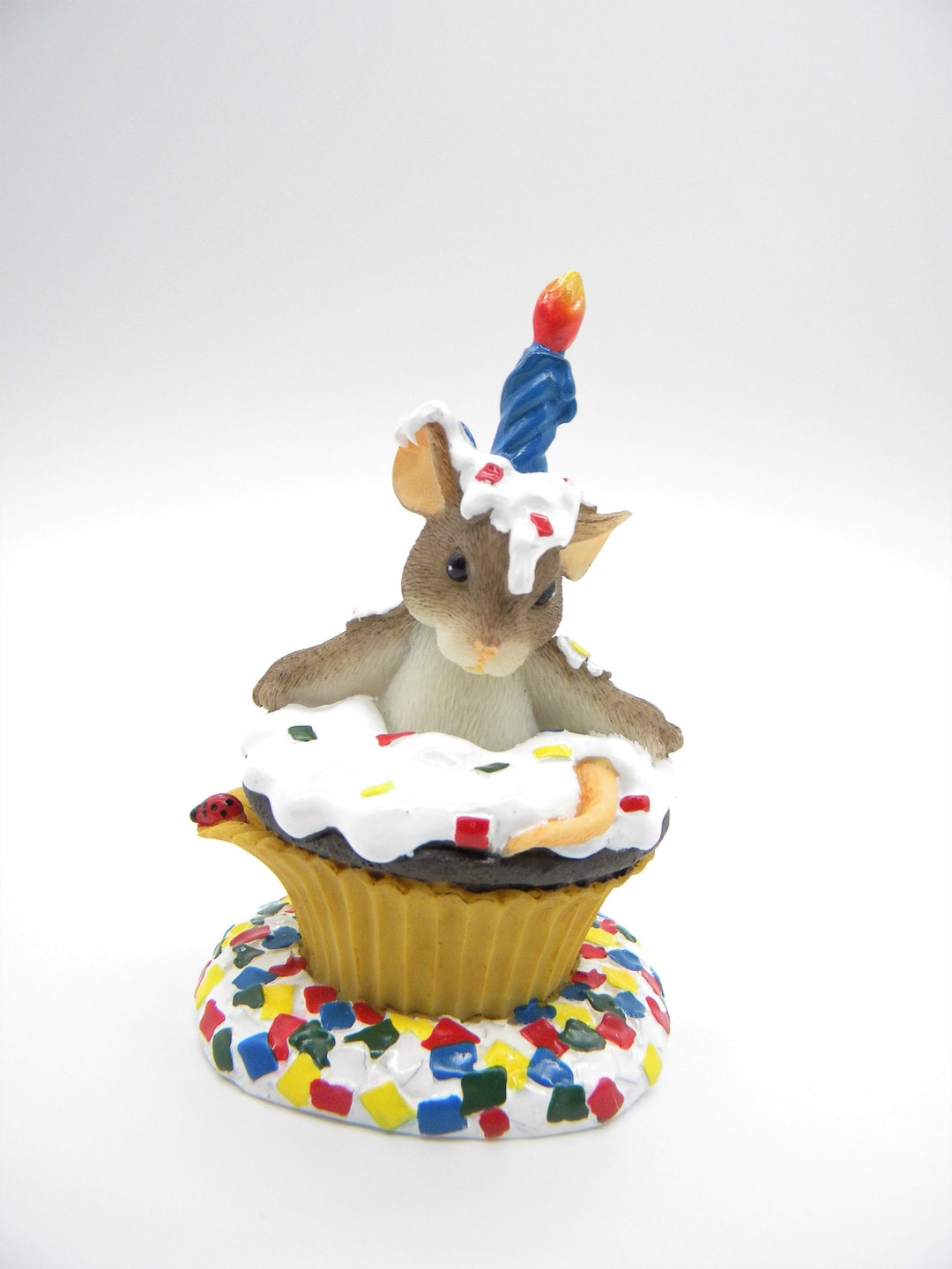 Enesco Charming Tails " Happy Birthday Surprise" Figurine - Etsy