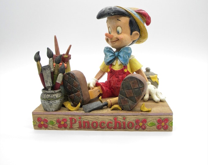 Enesco Jim Shore Disney Traditions Pinocchio "carved From the Heart ...