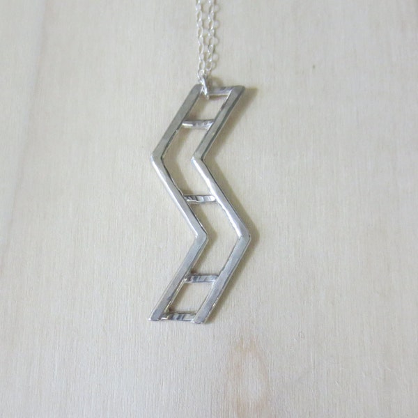 Zig Zag Necklace - Etsy