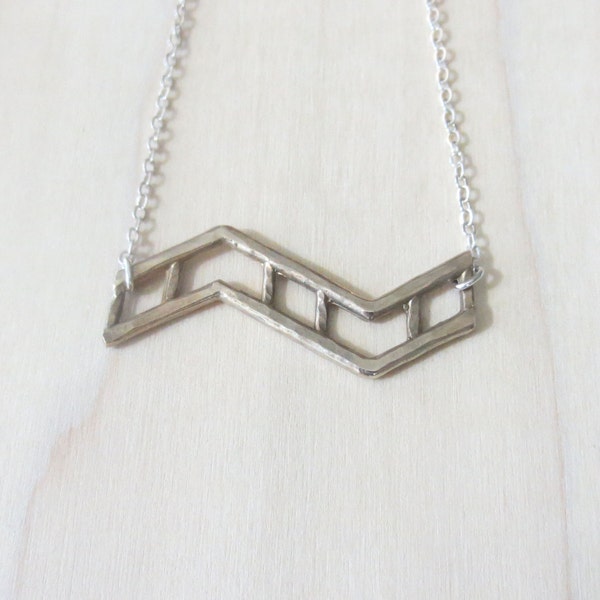 Zig Zag Necklace - Etsy