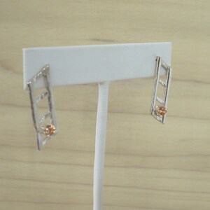 Champagne Triple Ladder Stud Earrings-champagne Earrings Birthstone ...