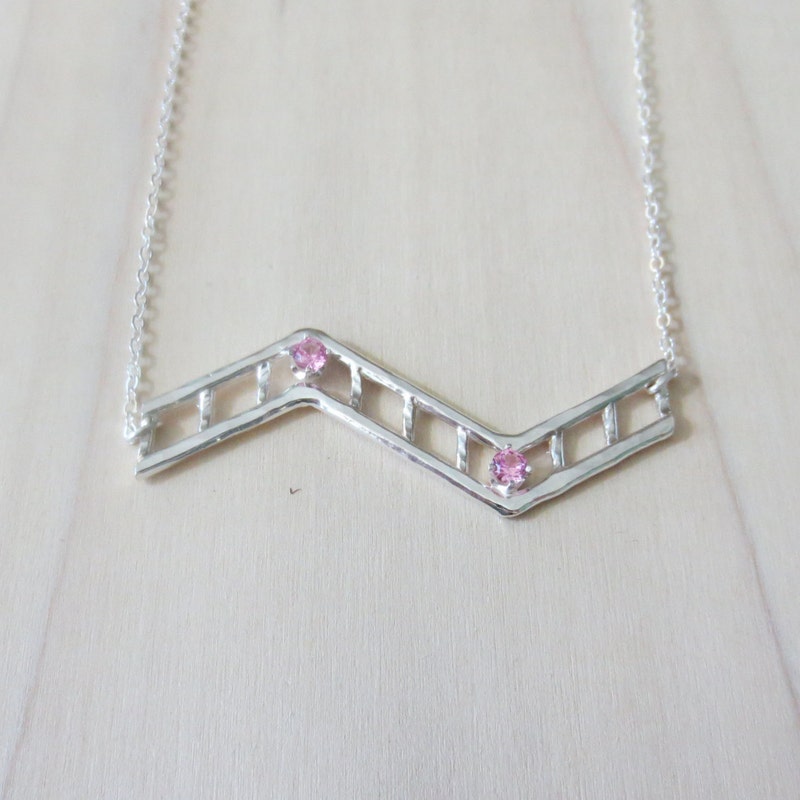 Zig Zag Necklace - Etsy