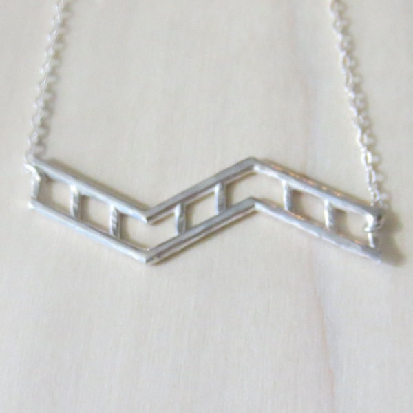Zig Zag Necklace - Etsy