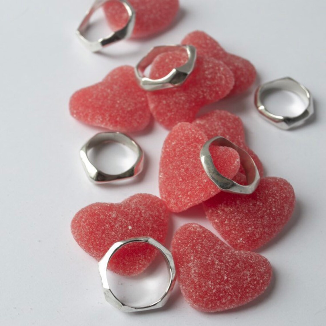 Wonky Geometric Ring, Handmade Ring, Silver Rings, Stacking Rings ...