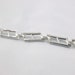 Double Ladder Link Bracelet- Handmade Silver Chain Bracelet- Hammer ...