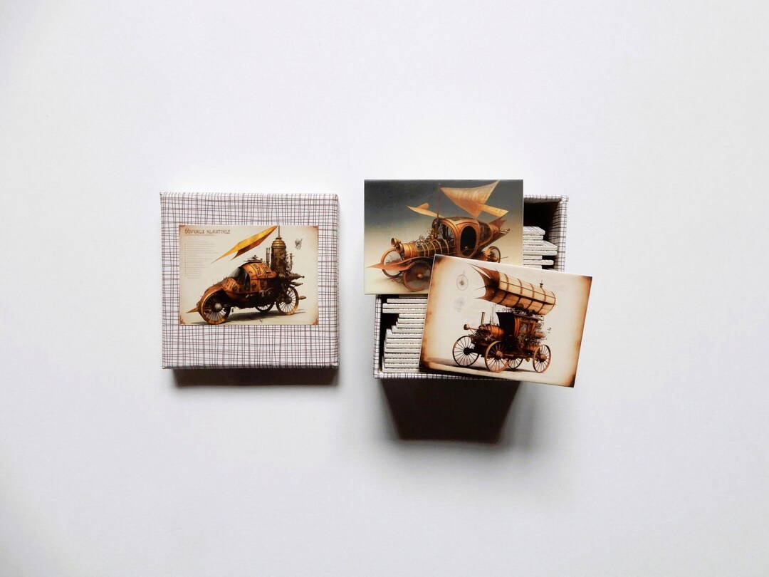 Memory Game Matching Game Steampunk Vehicles - Etsy