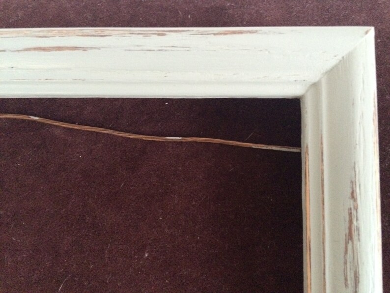 Antique Wooden Duck Egg Blue Chalk Paint Frame - Etsy