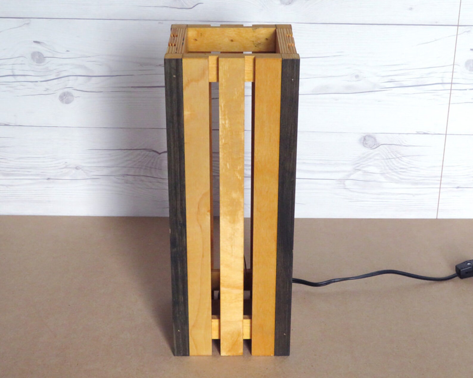 Wood Slats Lamp. Reclaimed Wood. Lighting. Wooden Light. - Etsy