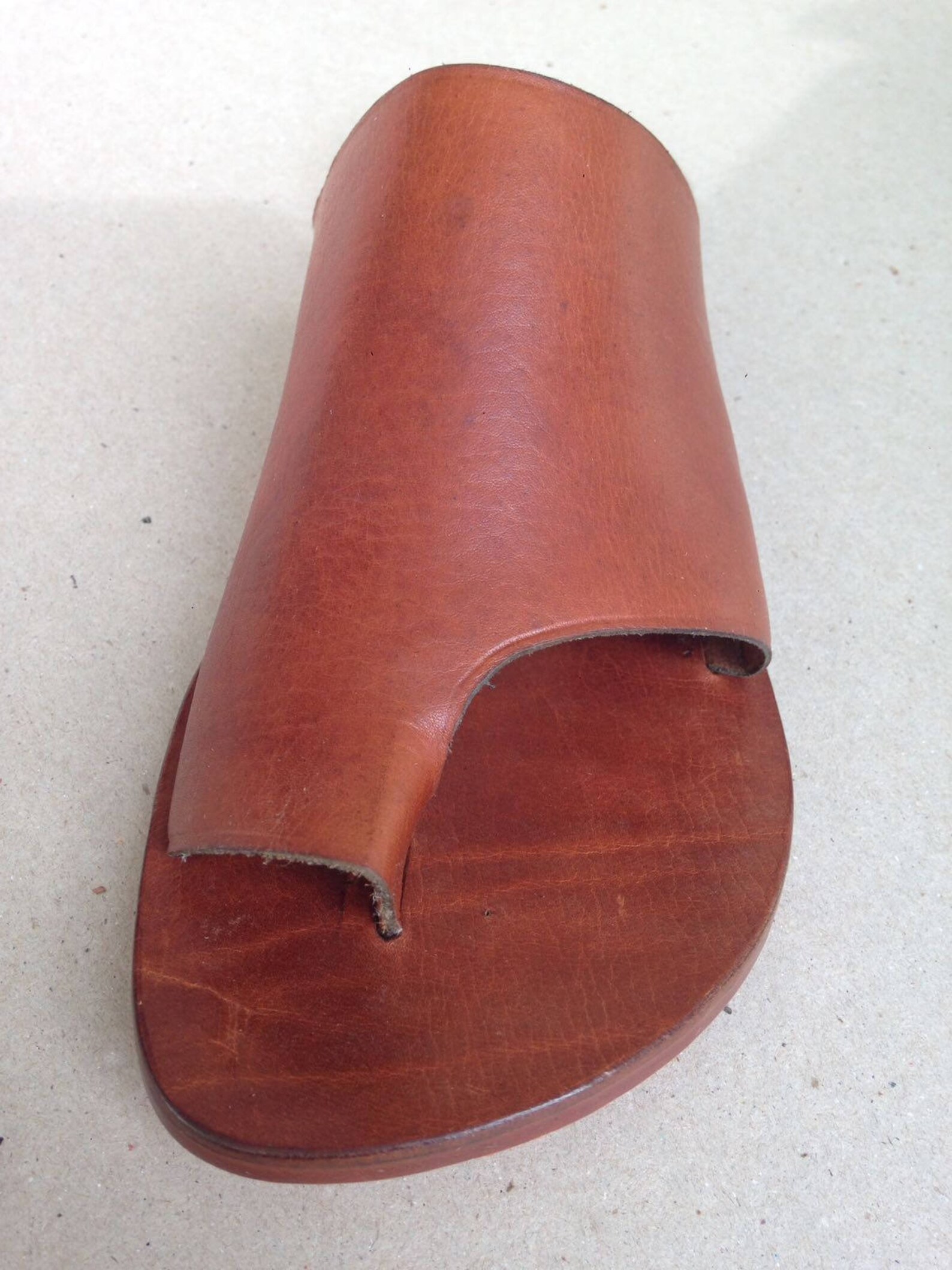 POSEIDON : Leather Slide Handmade Leather Sandals Genuie - Etsy