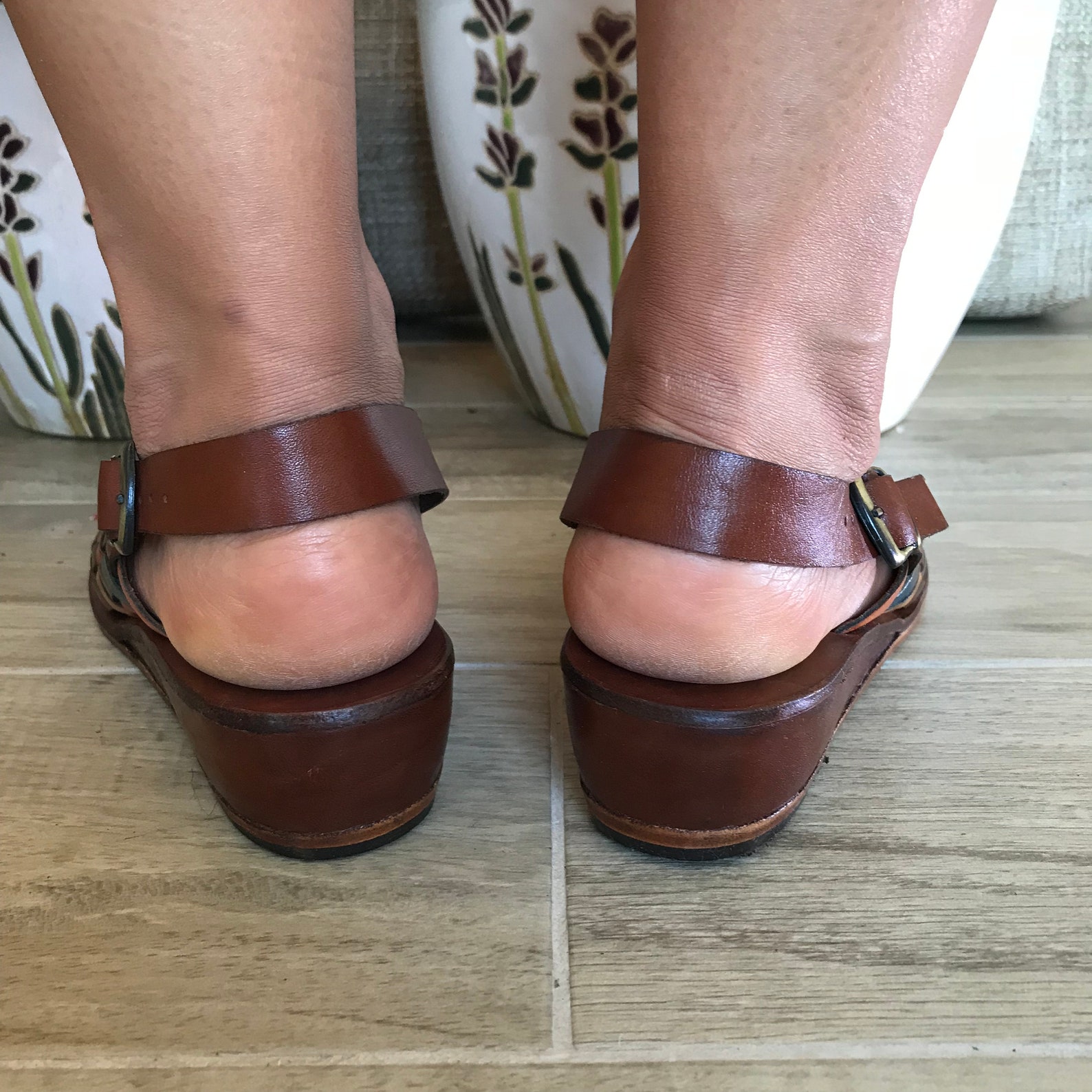 Colored Leather Sandals, Leather Sandals Unisex, Woven Leather Buckle ...