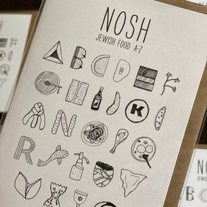 NOSH jewish Food: A-Z Greeting Card - Etsy