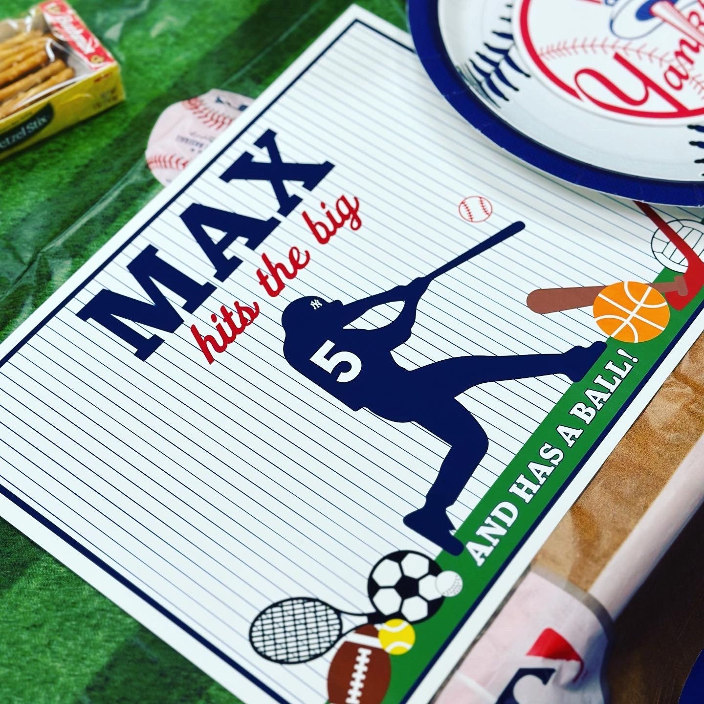 Sports Themed Birthday - Printable ( Baseball / Basketball / Soccer ...