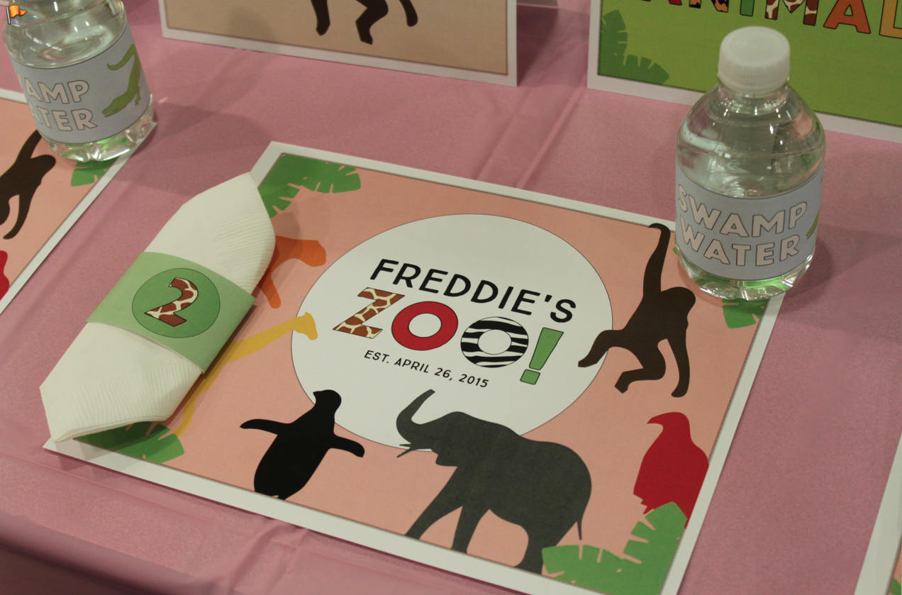 Girls Zoo Themed Birthday - Printable (animals / Safari / Jungle Theme ...