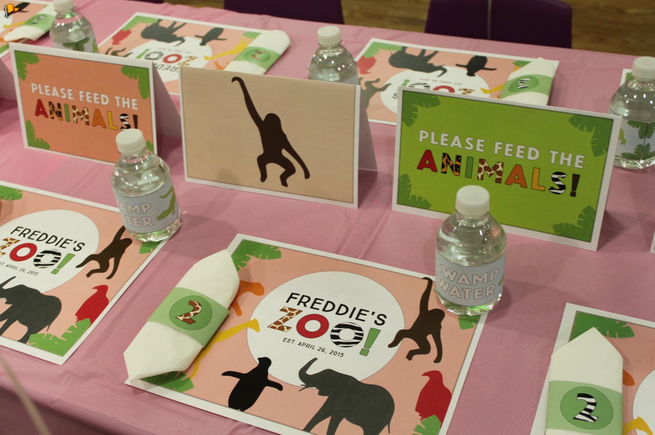 Boys Zoo Themed Birthday - Printable (animals / Safari / Jungle Theme ...